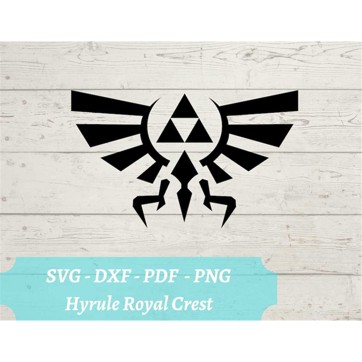 Hyrule Royal Crest Triforce Legend of Zelda SVG File, Video | Inspire ...