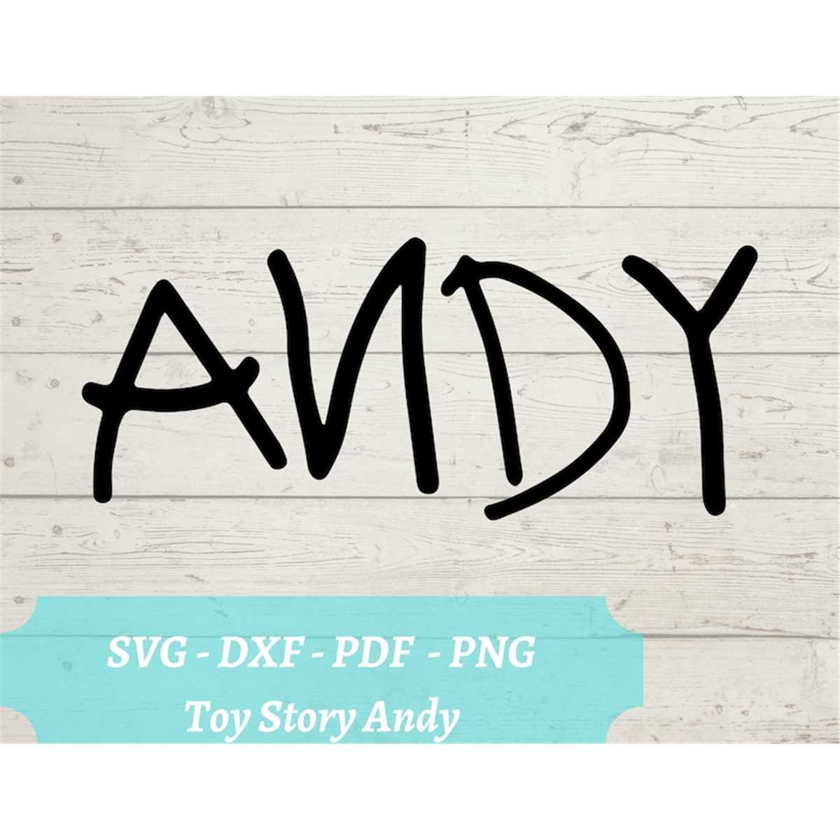 Andy SVG Laser Cut File, Toy Story Property of Andy Signatur | Inspire ...
