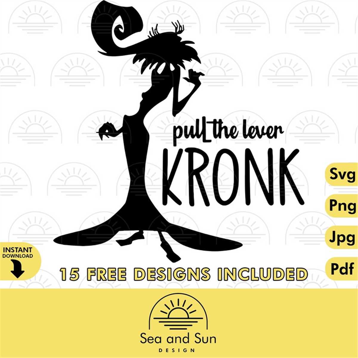 Pull The lever Kronk, Yzma Svg, The Emperor's New Groove SVG | Inspire ...