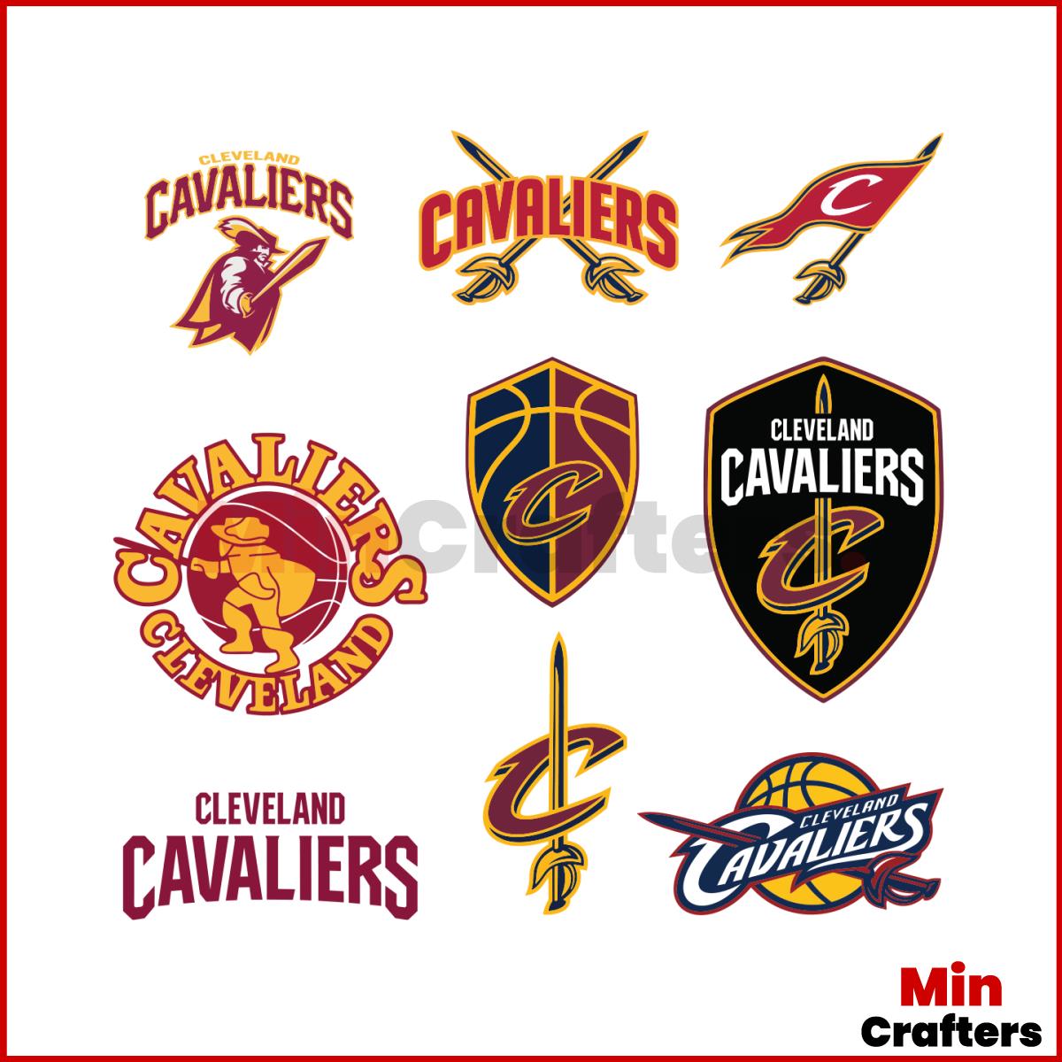NBA Basketball Team Cleveland Cavaliers Logo SVG Bundle | Inspire Uplift