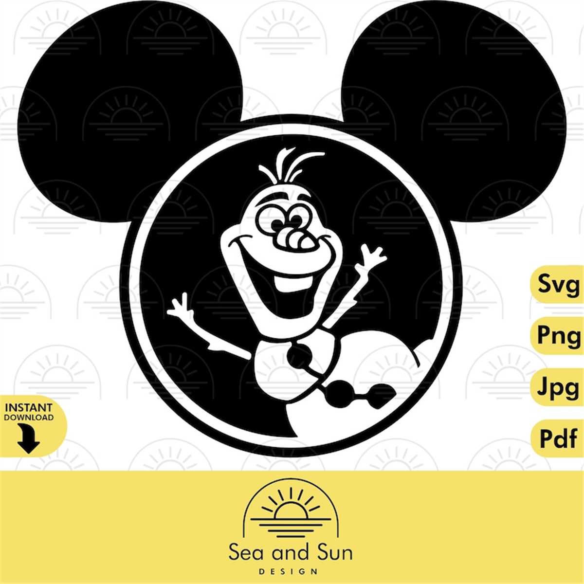 Olaf Frozen Vector Clip art Files, Minnie, Mouse, Head, Icon | Inspire ...