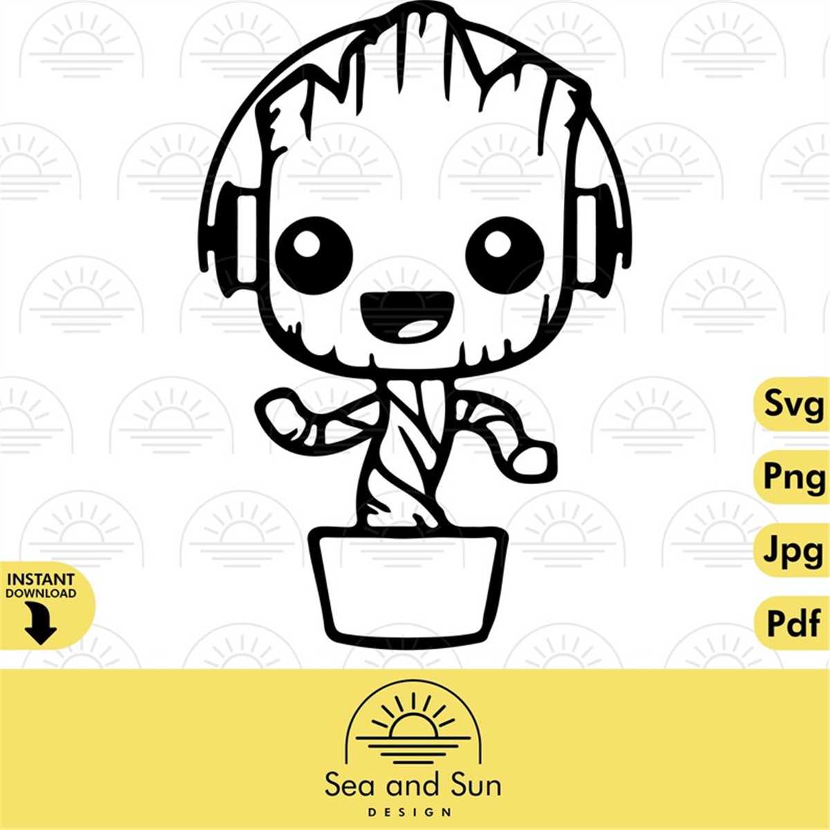 I am Groot Vector Svg Clip art Files, Guardians of the Galax - Inspire ...