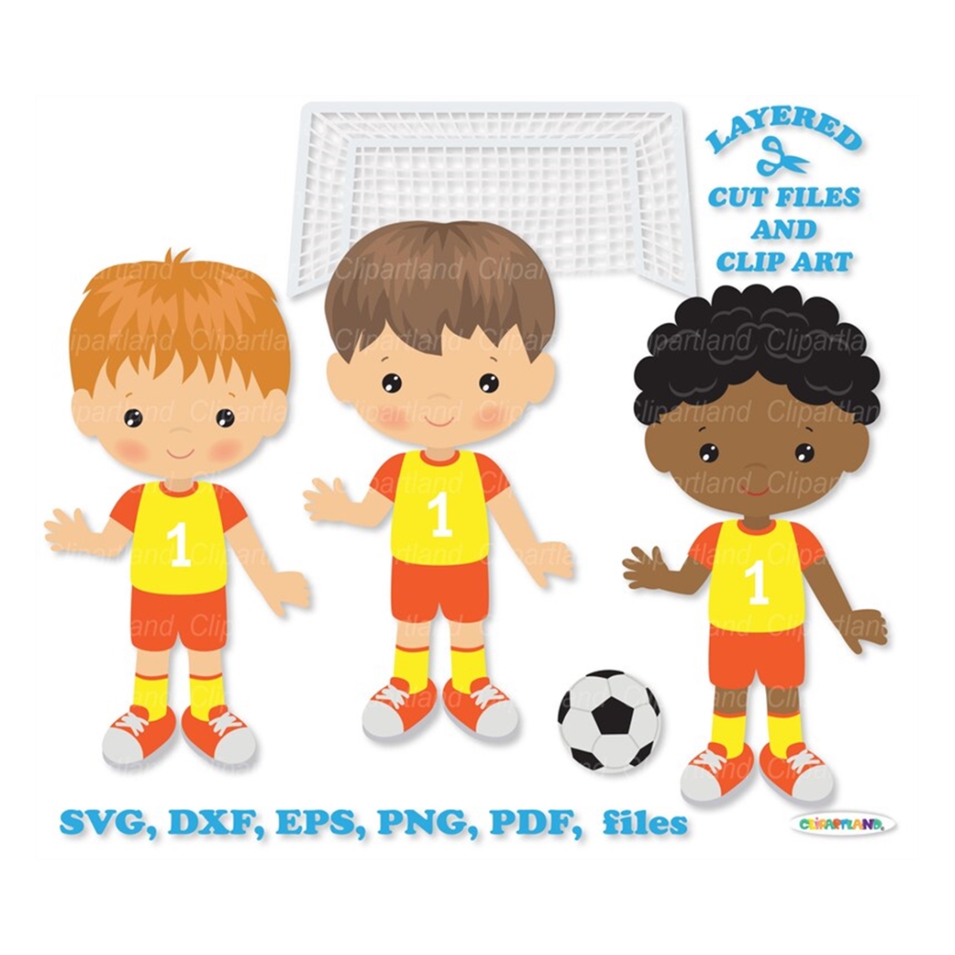 INSTANT Download. Soccer boy svg cut files and clip art. Sb_ | Inspire ...