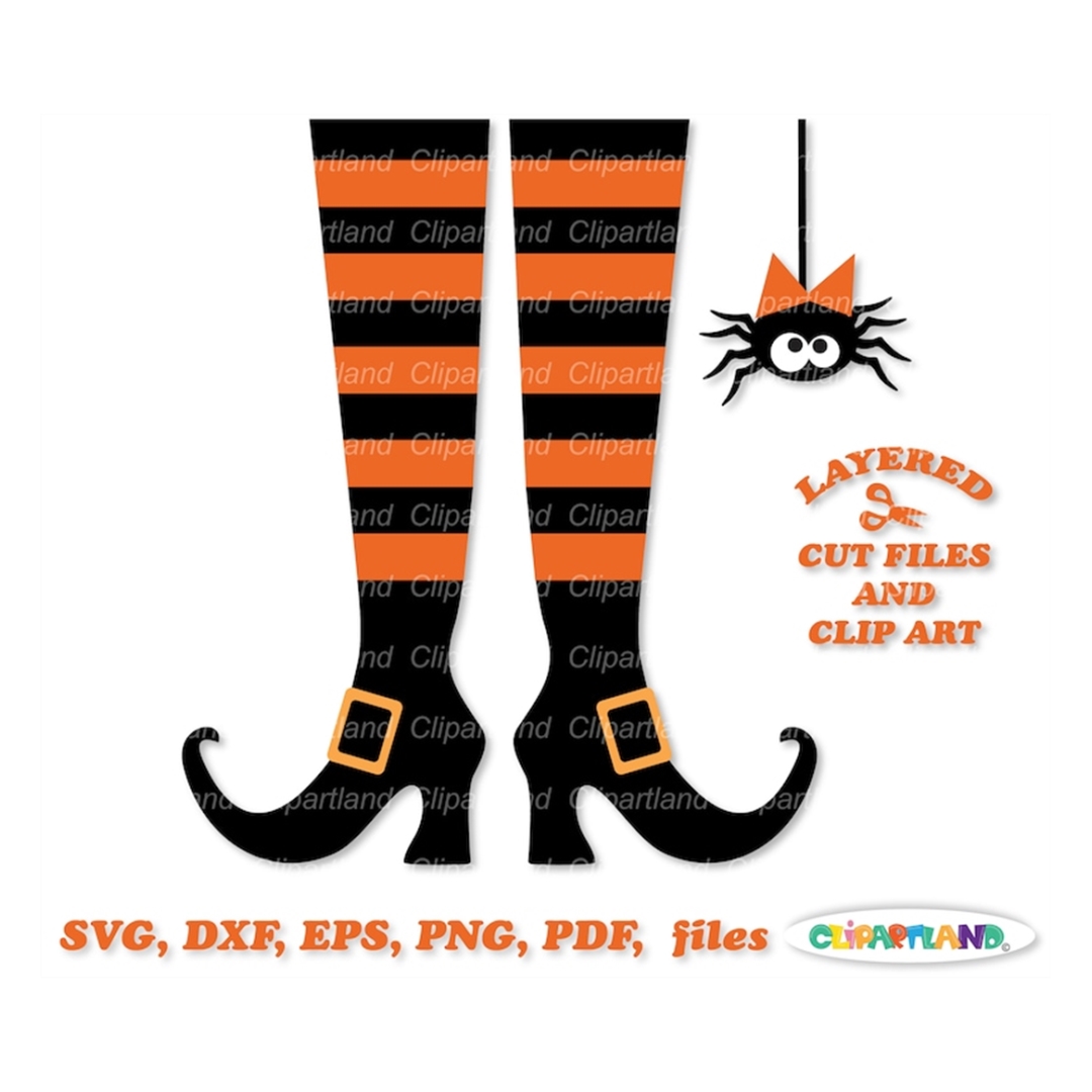 INSTANT Download. Halloween witch feet svg cut file and cli | Inspire ...