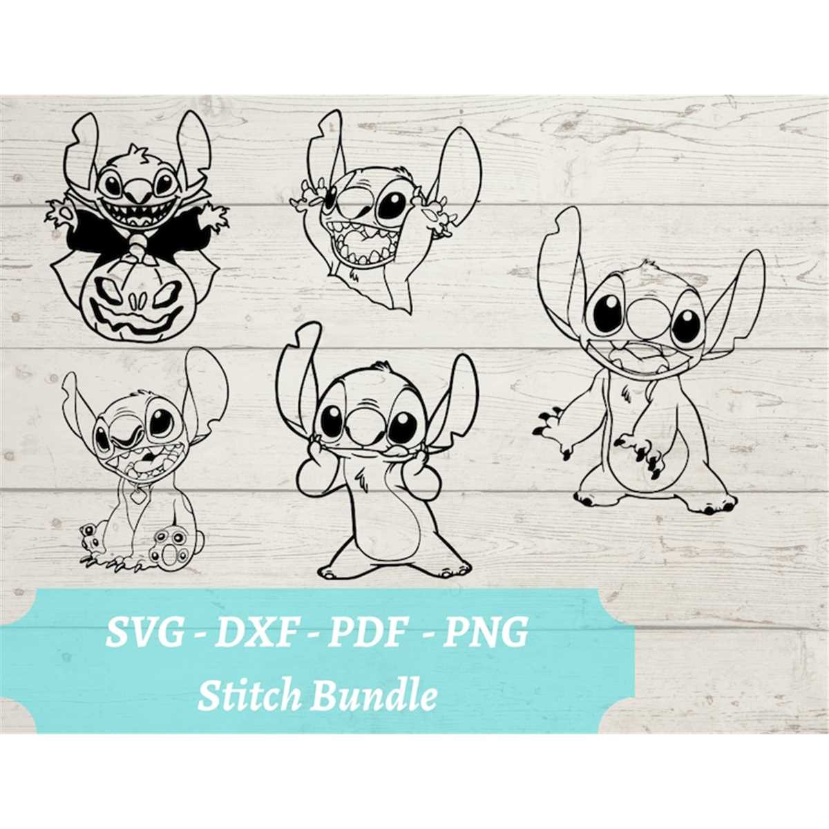 Stitch Bundle SVG Laser Cut File, Lilo and Stich Download Di - Inspire ...