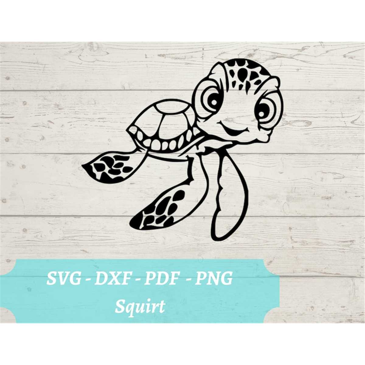 Squirt Baby Turtle SVG Laser Cut File, Nemo Download Digital - Inspire ...