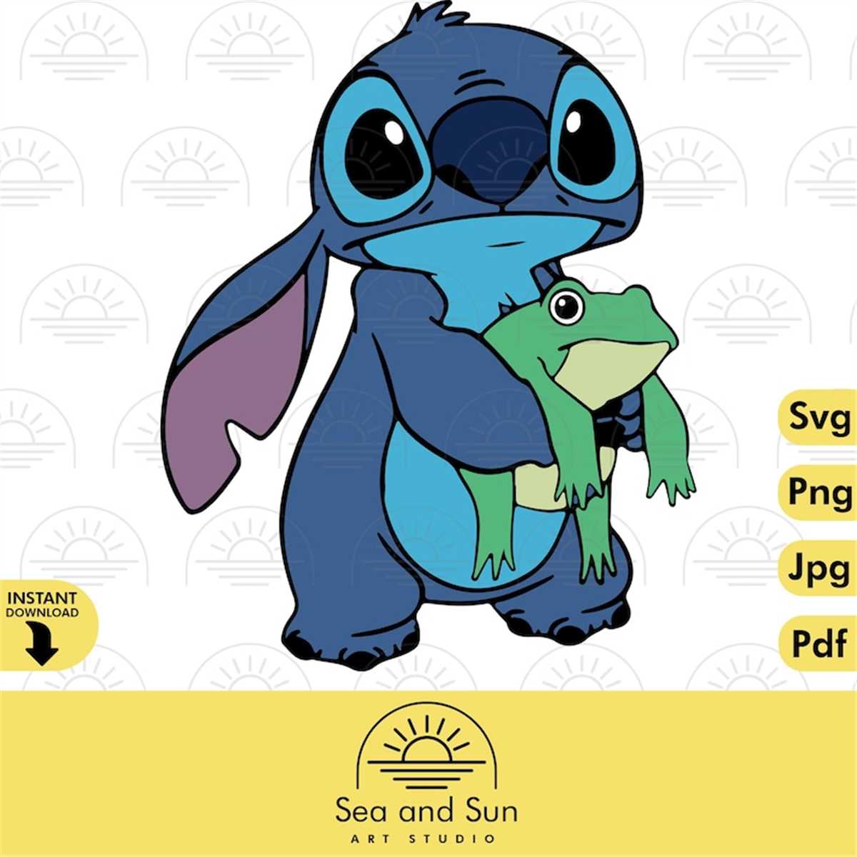 Stitch and Frog Vector Svg, Lilo and Stitch Disneyland Ears | Inspire ...