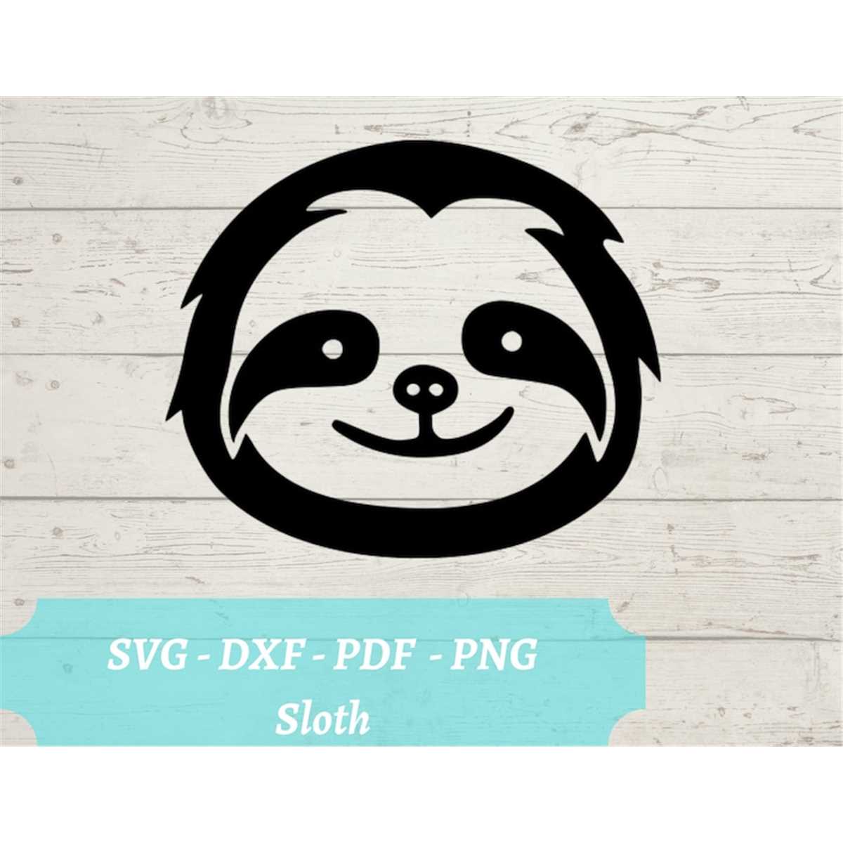 Cute Sloth SVG File, Sloth Face Instant Download Digital Fil | Inspire ...