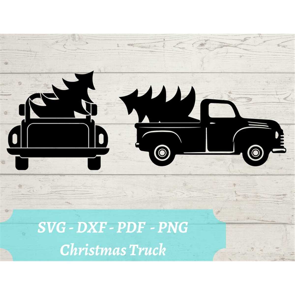 Christmas Truck SVG Laser Cut File, Class Truck and Christma - Inspire ...