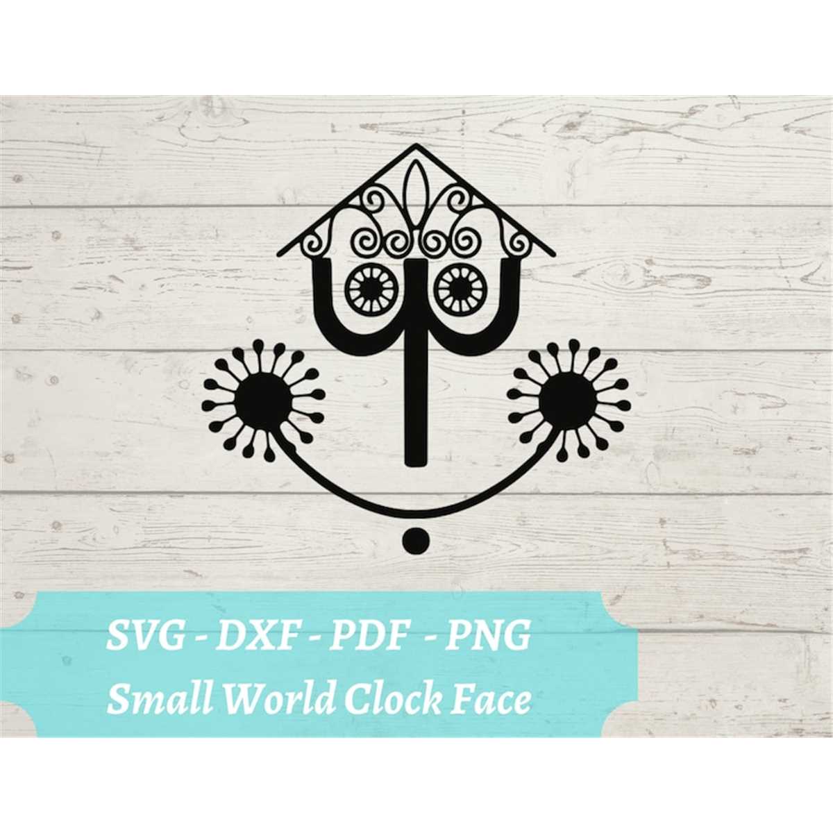Small World Clock Face SVG - Disneyland Attraction Download | Inspire ...
