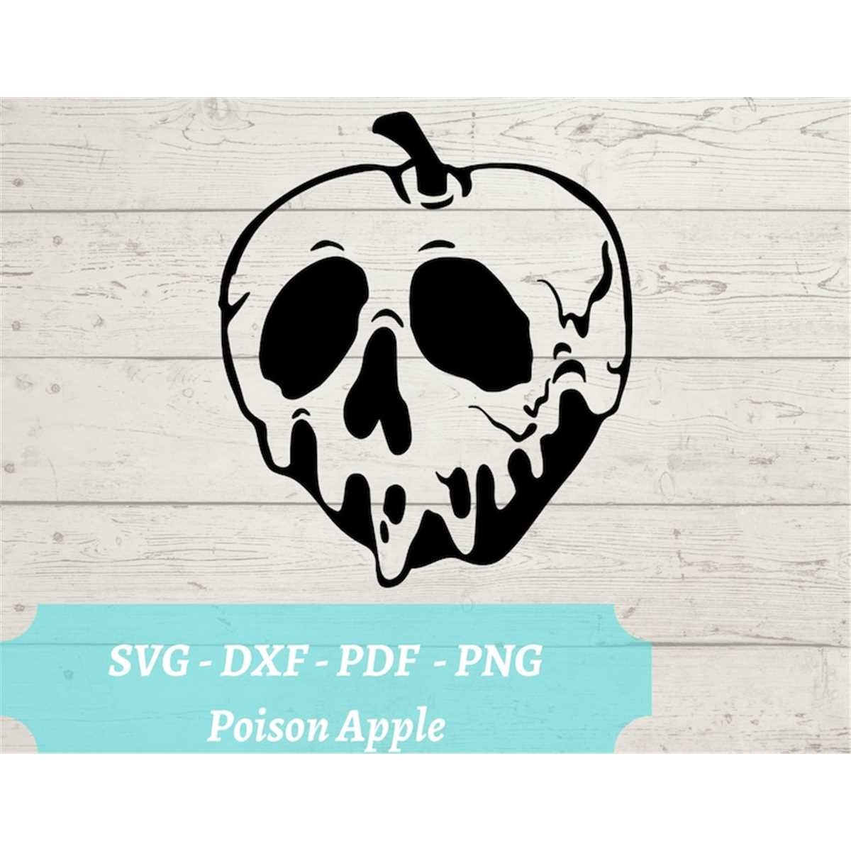 Poison Apple SVG Laser Cut File, Wicked Witch Poison Apple D - Inspire ...