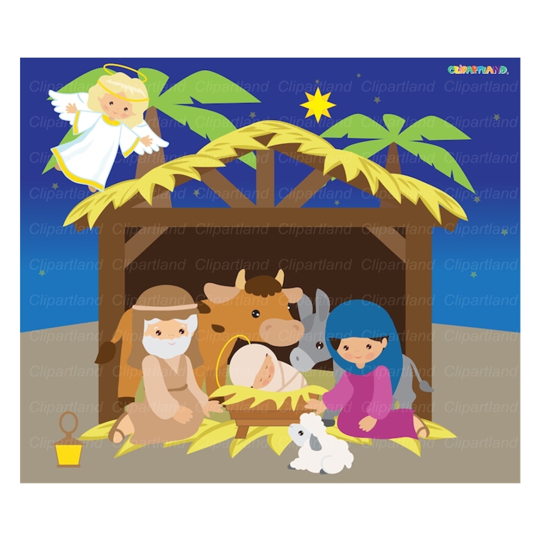 ON Sale Instant Download. Nativity clip art. Christmas Clip | Inspire ...