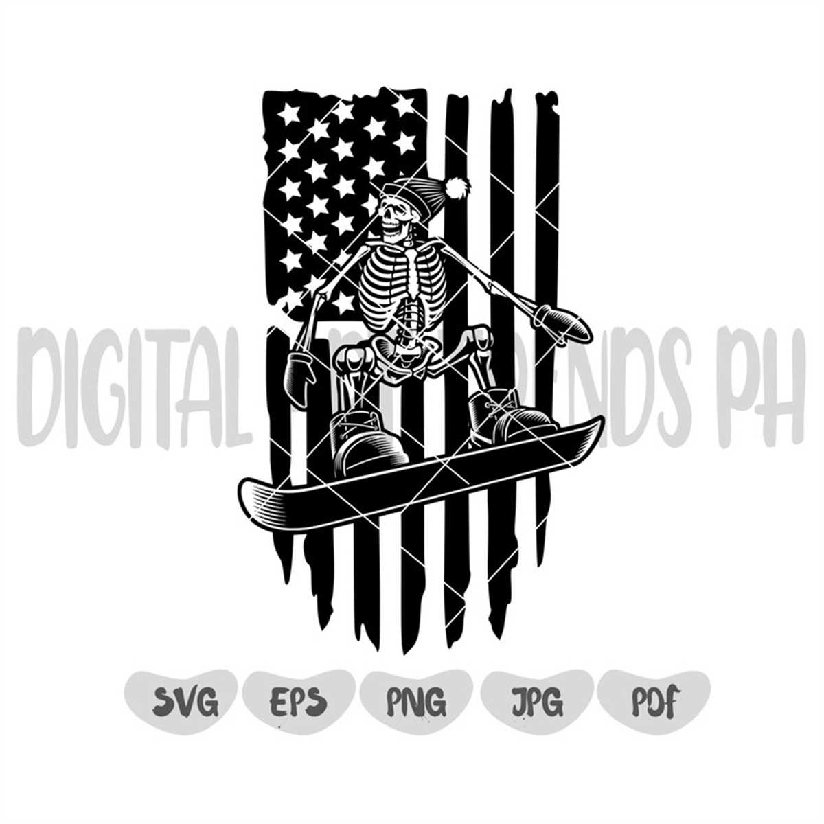 US Skeleton snowboarding svg, Skeleton svg, snowboard svg, S | Inspire ...