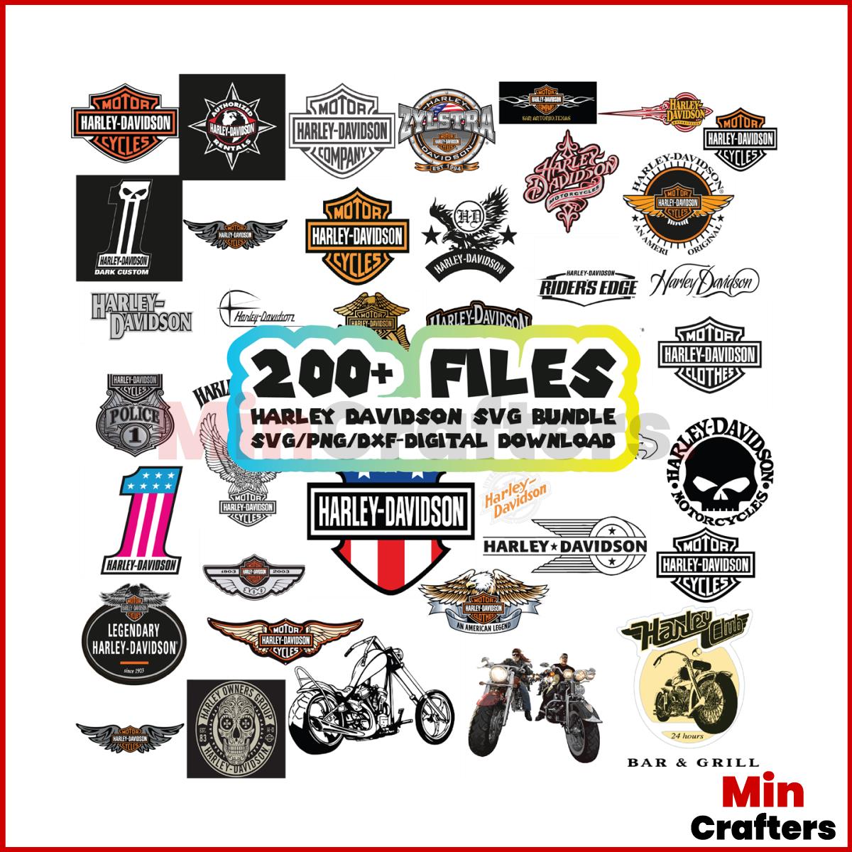 Harley Davidson Logo Bundle Svg Digital File | Inspire Uplift