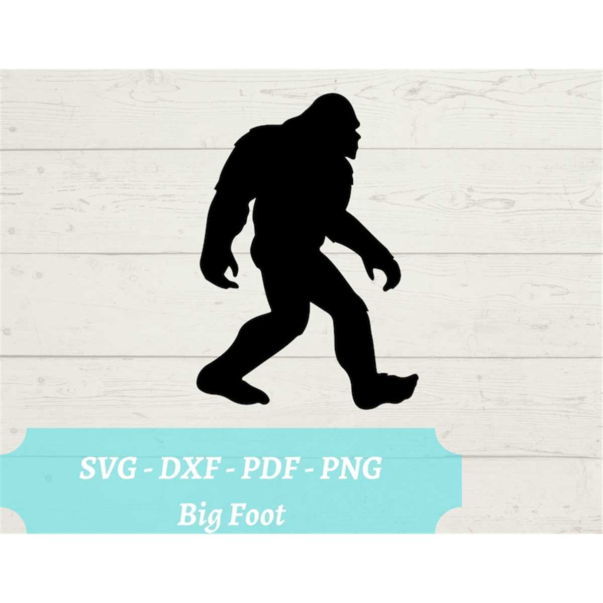 Bigfoot SVG File, Sasquatch Big Foot Yeti Instant Download D - Inspire ...