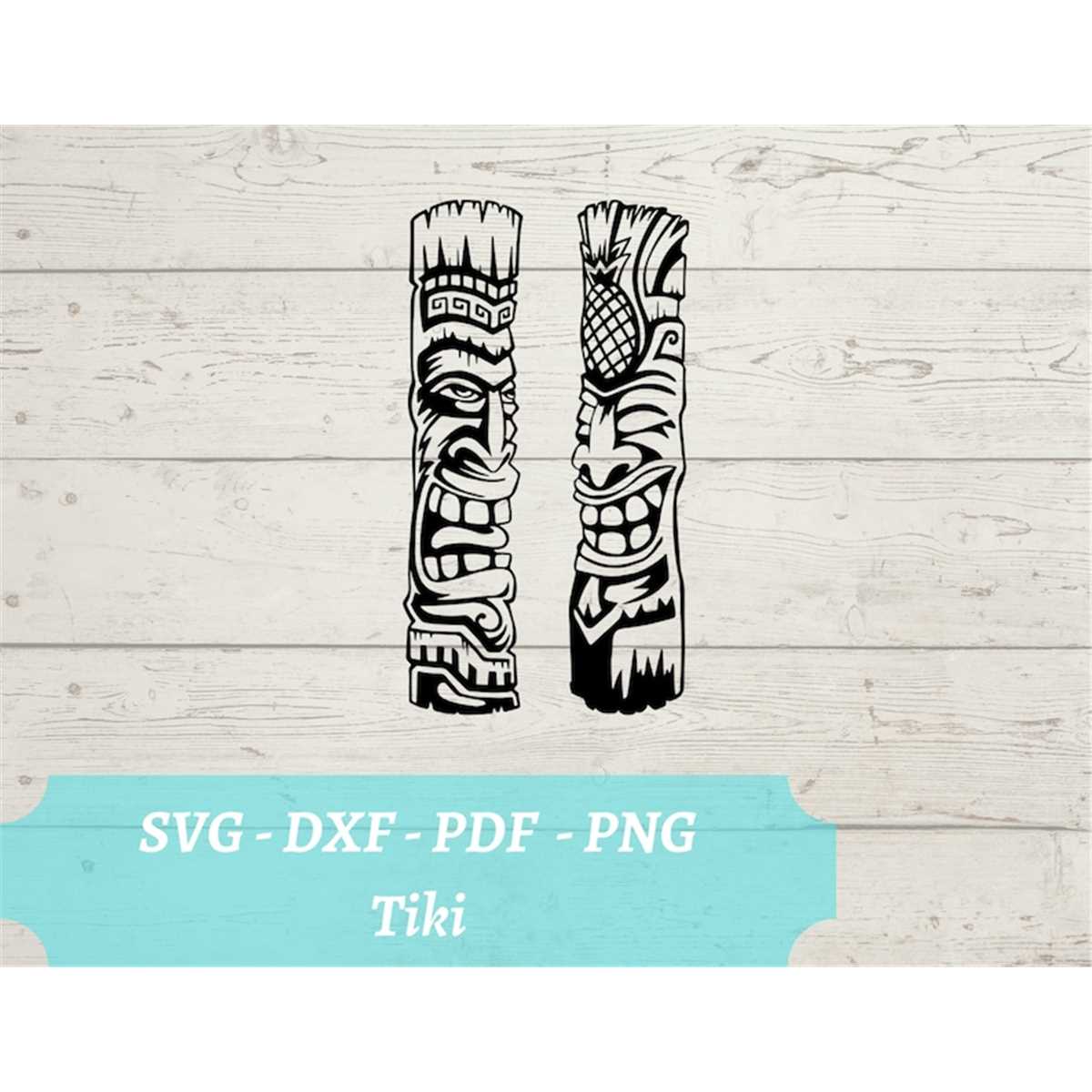 Tiki SVG Laser Cut File, Tropical Tiki Statue Download Digi - Inspire ...