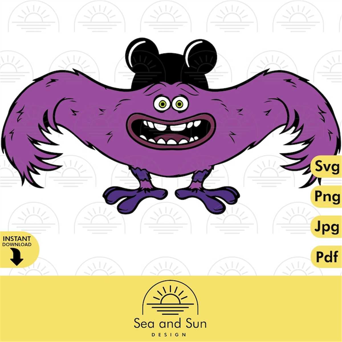 Art Monsters Inc Svg Clip art Files, Sullyvan, Minnie, Mouse - Inspire ...