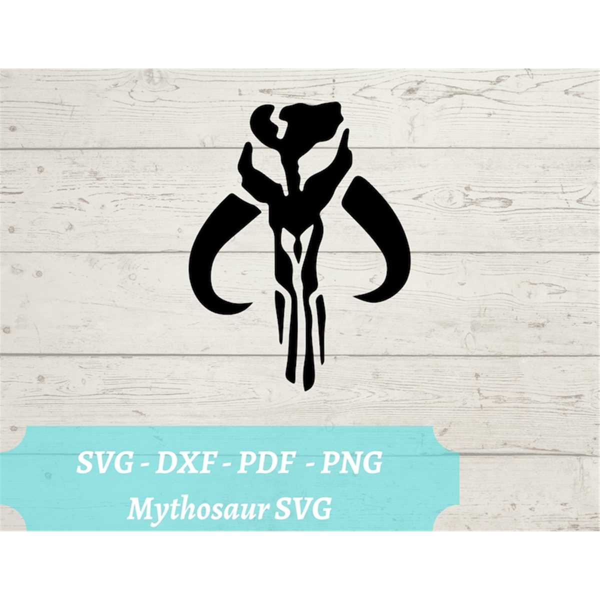Mythosaur SVG File, Star Wars Boba Fett Mythosaur Skull Down - Inspire ...