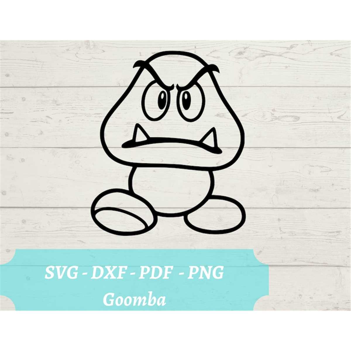 Goomba SVG File, Goomba from Super Mario Bros, Download Digi | Inspire ...