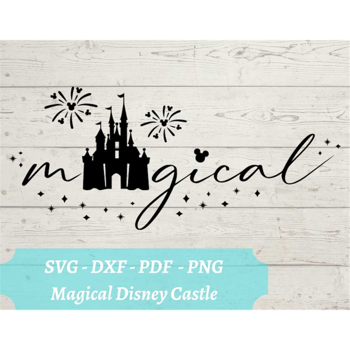 Magical SVG, Mickey Castle Fireworks SVG Digital File, Disne - Inspire ...