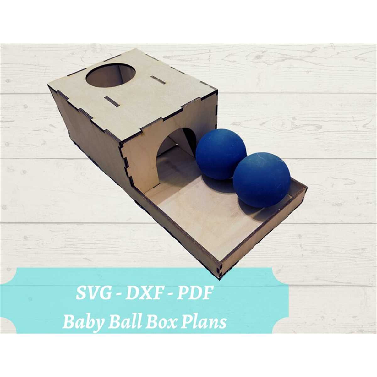 Baby Ball Box SVG File, Ball Drop Box Download Digital File - Inspire ...