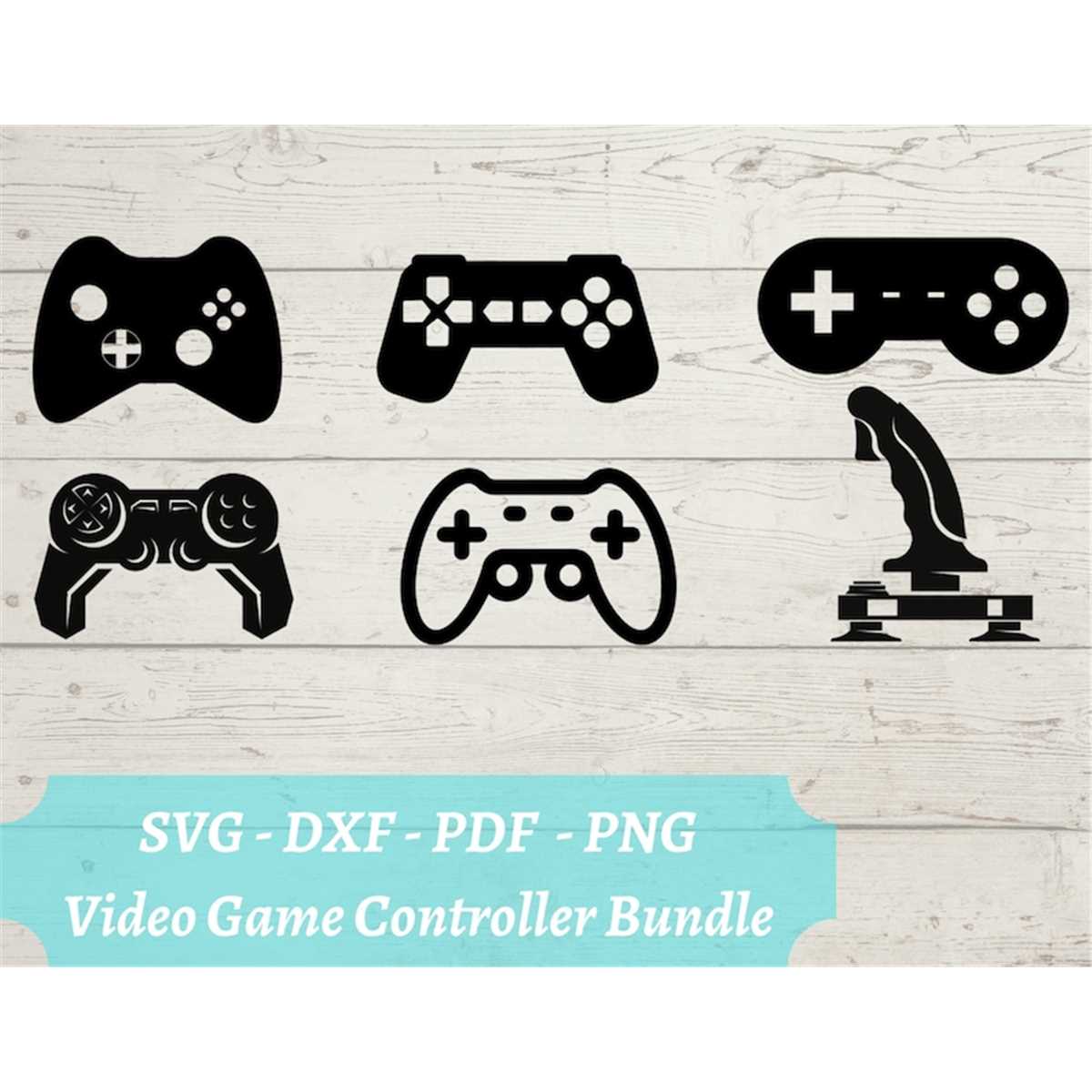 Video Game Controllers SVG Bundle - Arcade Game Joy Stick Co - Inspire ...
