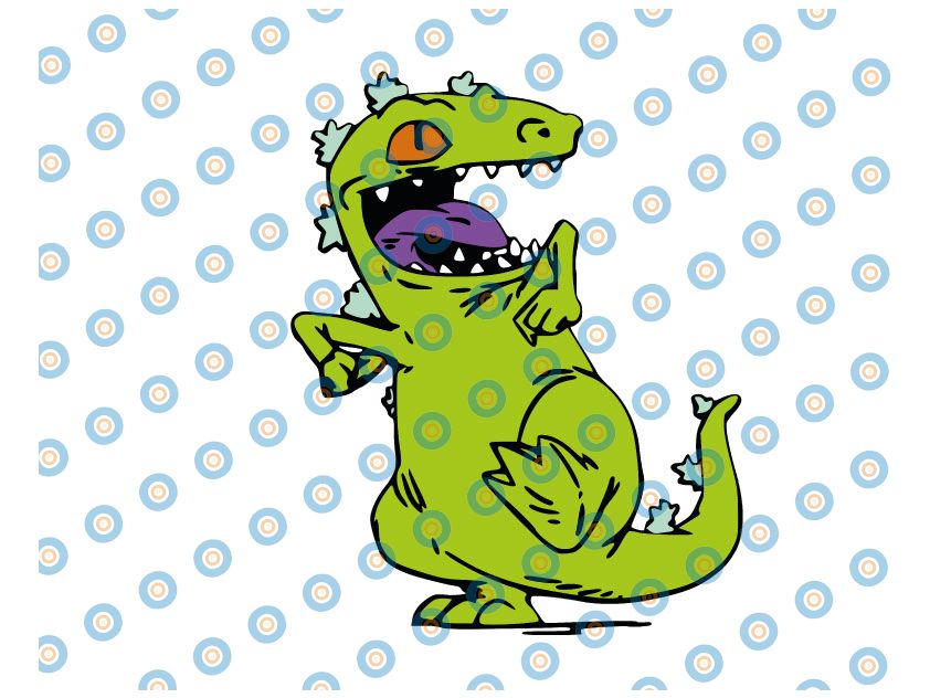 Reptar Rugrats SVG,png, dxf, Cricut, Silhouette Cut File, In | Inspire ...