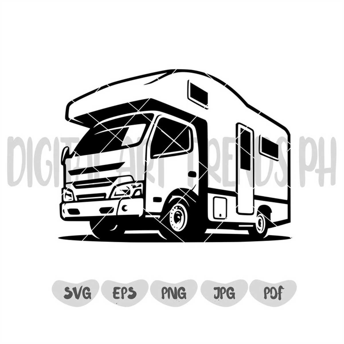 Camper Van SVG Cut File | White Van, Van Life, Camping, Van - Inspire ...