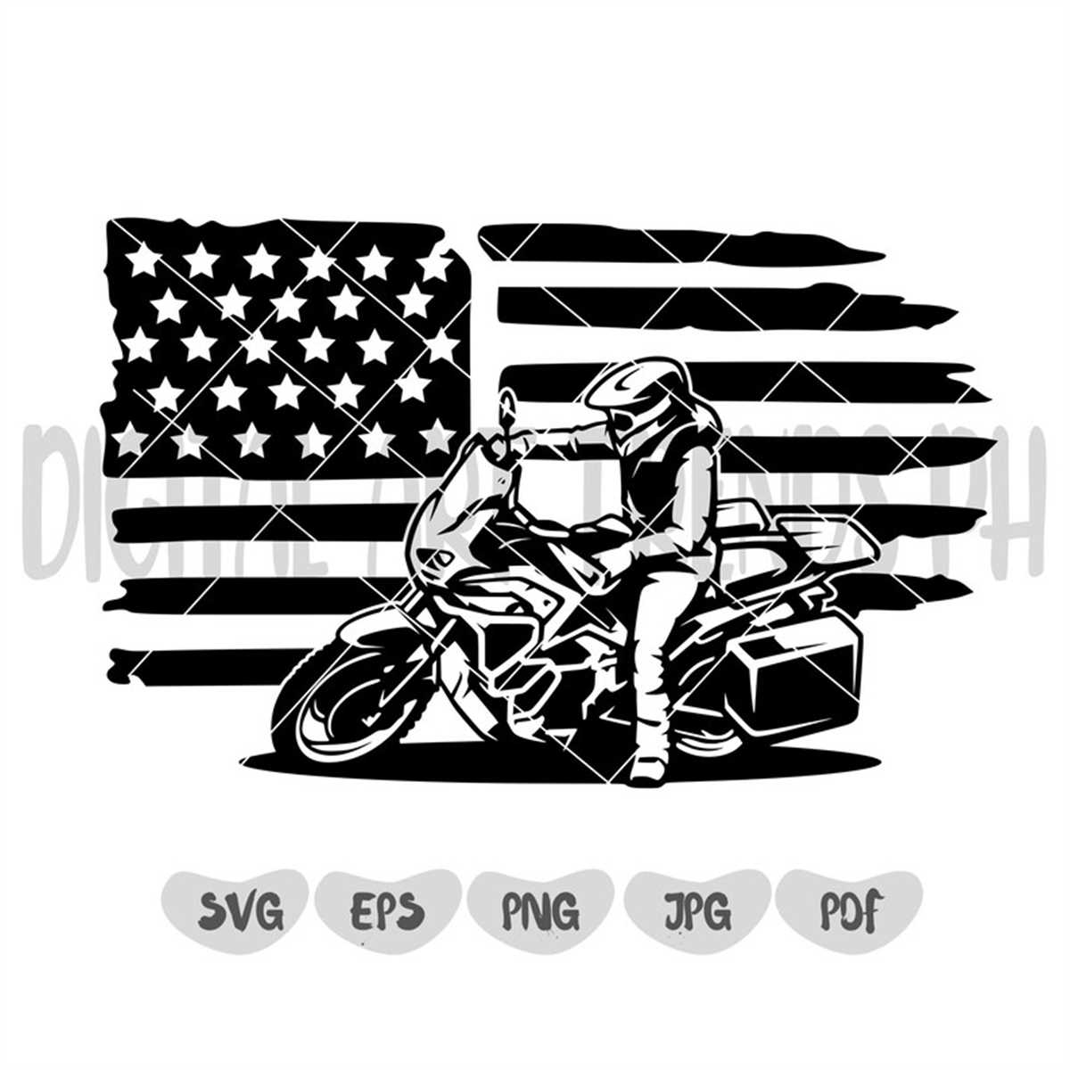 US Offroad Biker svg. Motorbike Rider svg. Motorcycle svg. B | Inspire ...