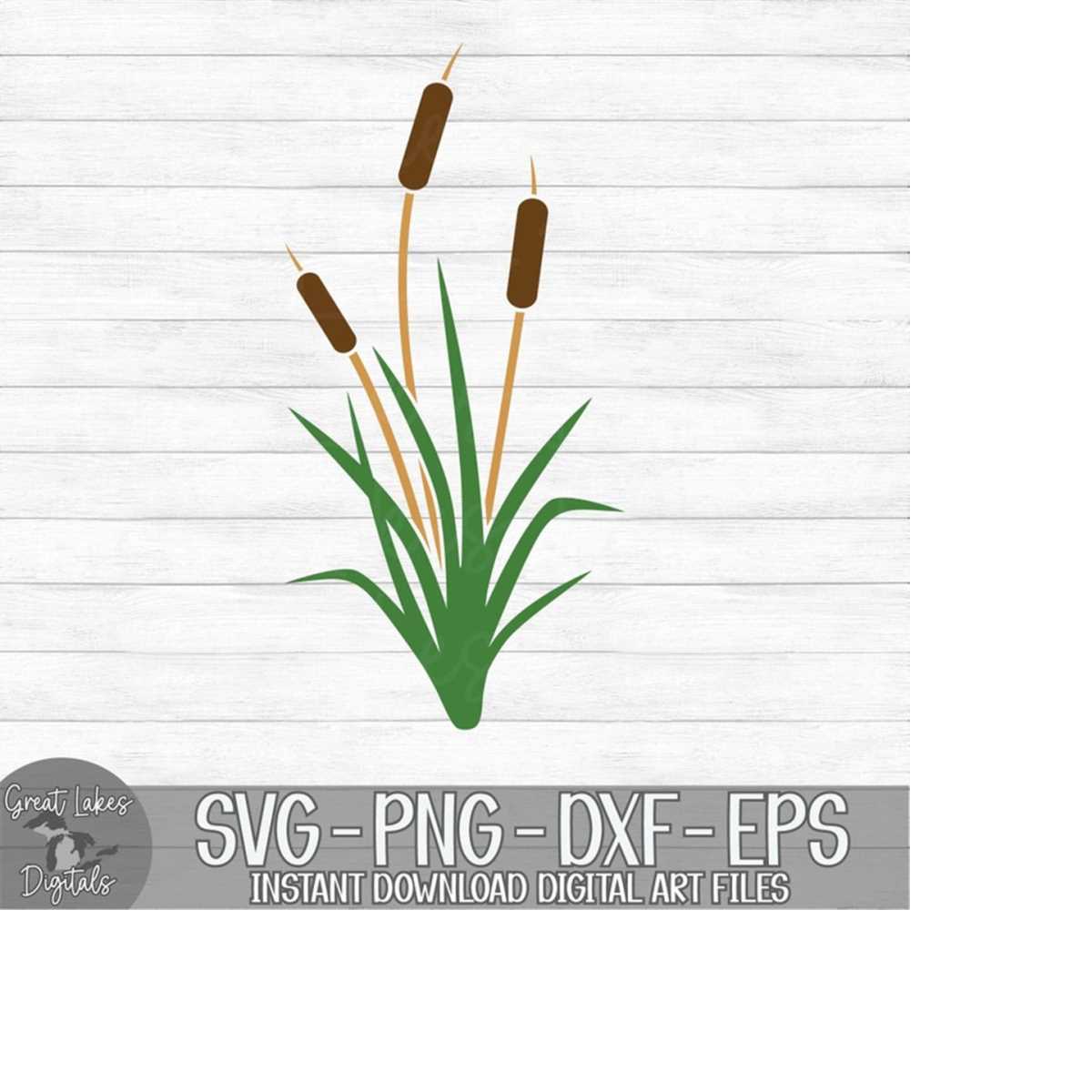 Cattail - Instant Digital Download - svg, png, dxf, and eps | Inspire ...