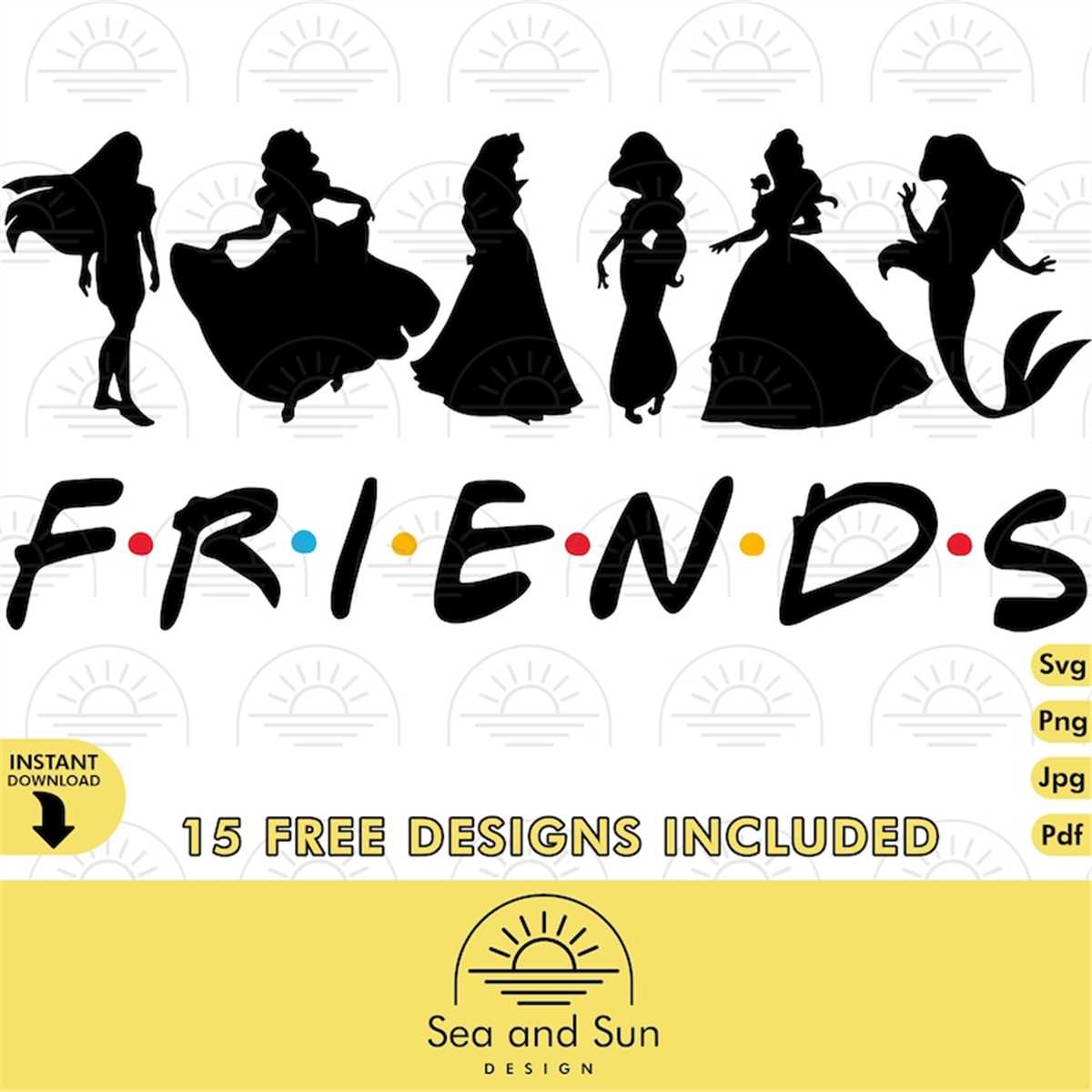 Best Friends Princess Svg Png, Family Vacation Svg, Vacay Mo | Inspire ...