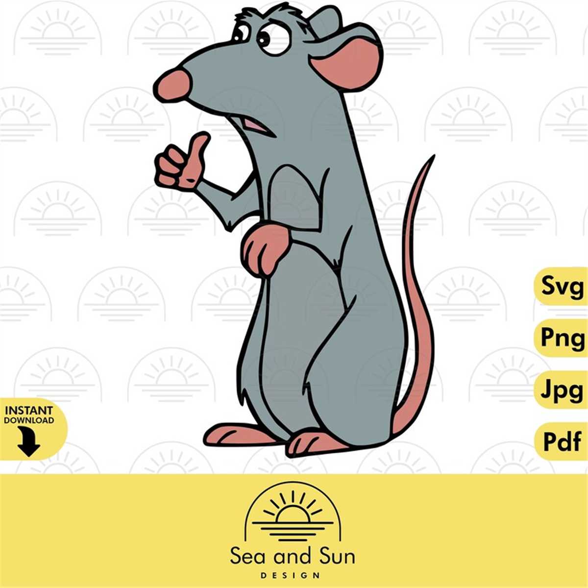 Vector Remi Svg Clip art Files, Ratatouille, Disneyland Ears - Inspire ...