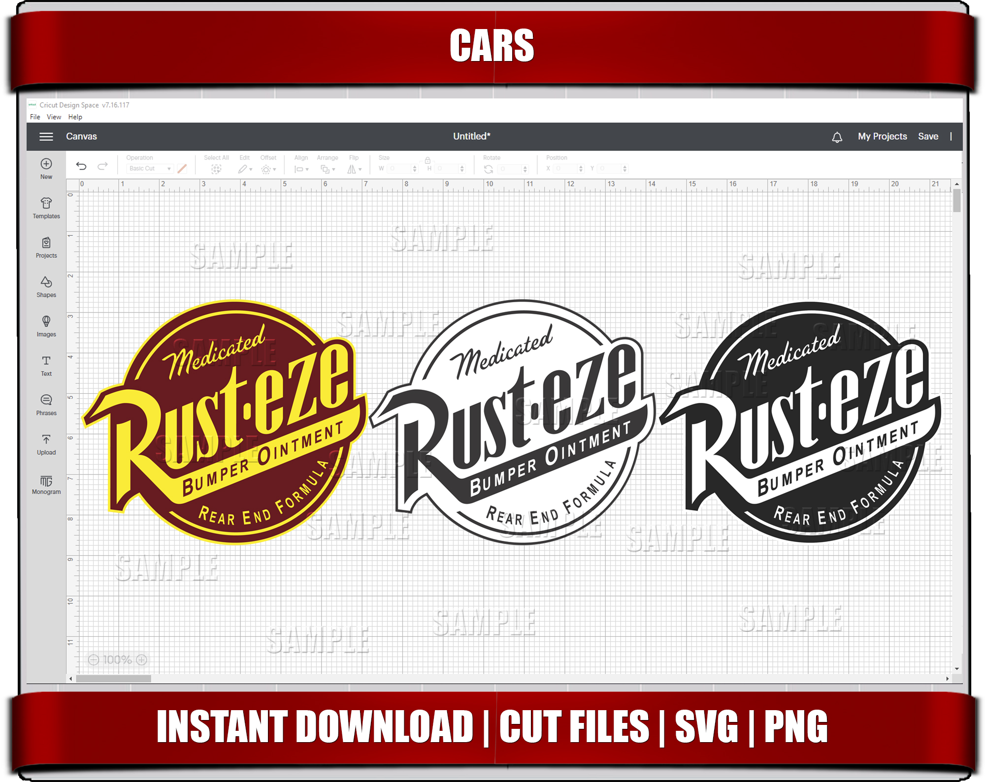 cars sign svg logo clipart, instant download, for cricut sil | Inspire ...