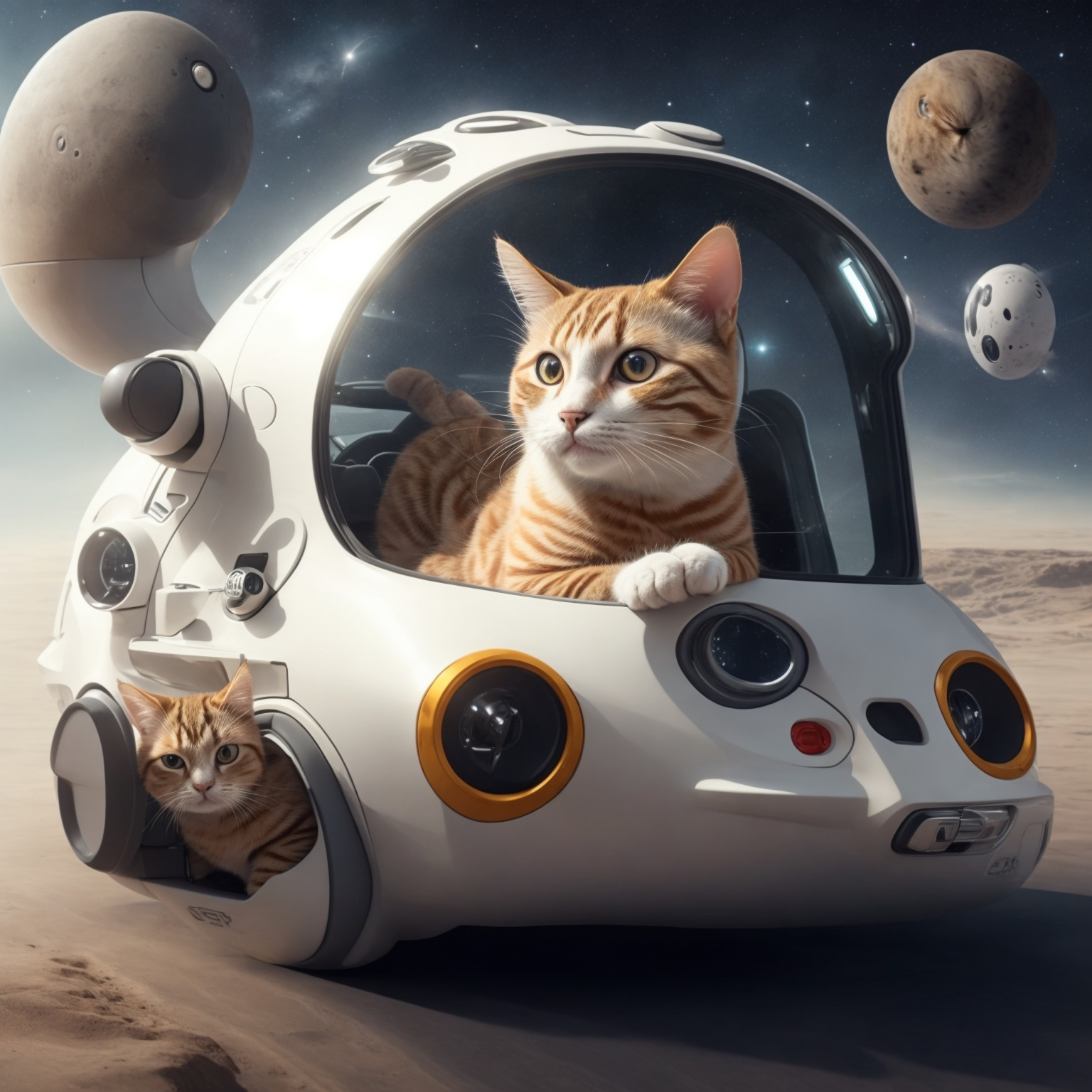 Cat in space digital product | Inspire Uplift