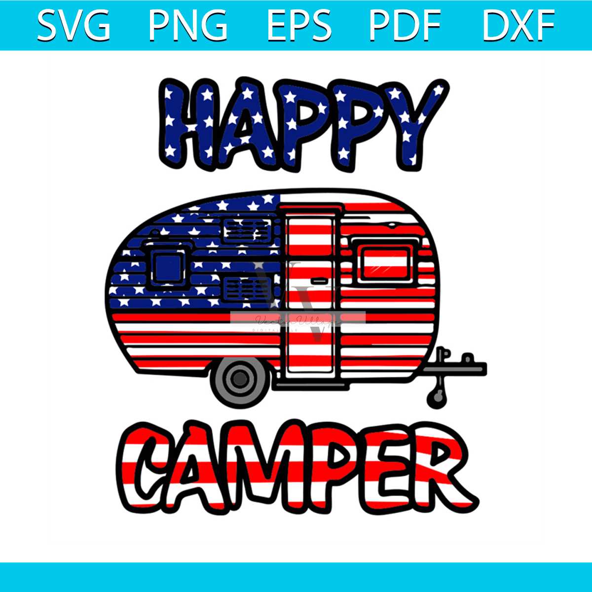 4th of july happy camper svg, independence day svg, 4th of j - Inspire ...
