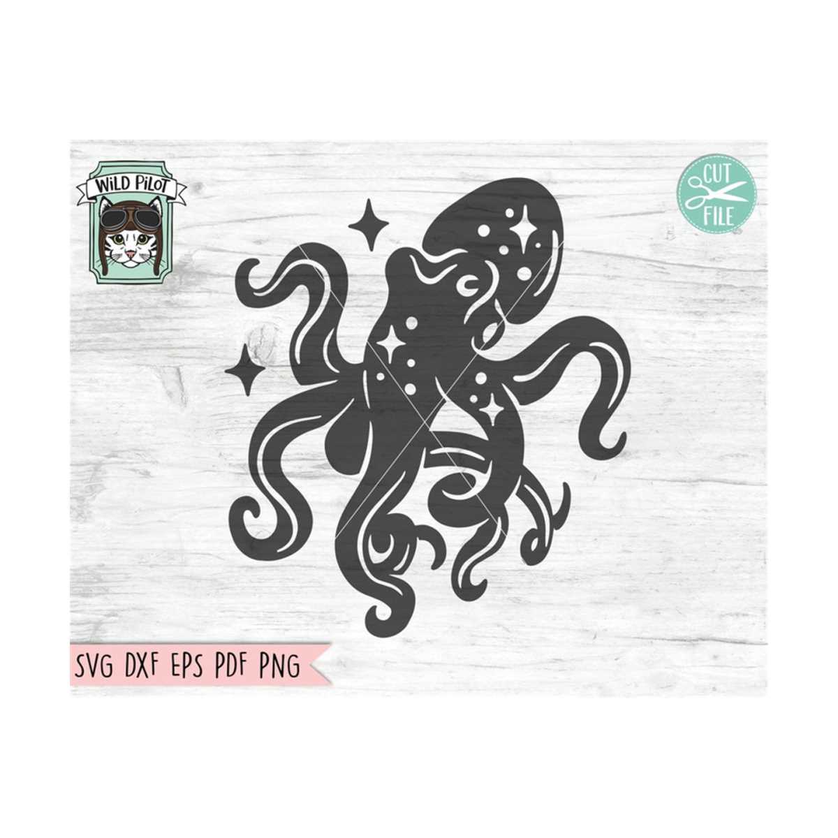 Octopus SVG file, Octopus Cut File, Sea Creatures svg files, - Inspire ...