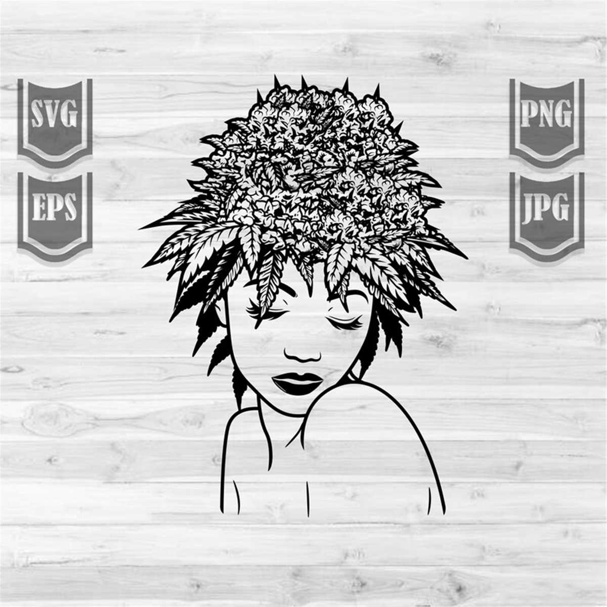 Sexy Cannabis Woman Svg File Cannabis Svg Pretty Girl Inspire Uplift