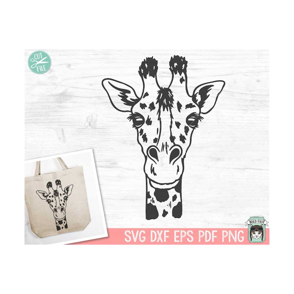 Giraffe SVG Cut File, Giraffe PNG, Giraffe Vector, Zoo Anima - Inspire ...