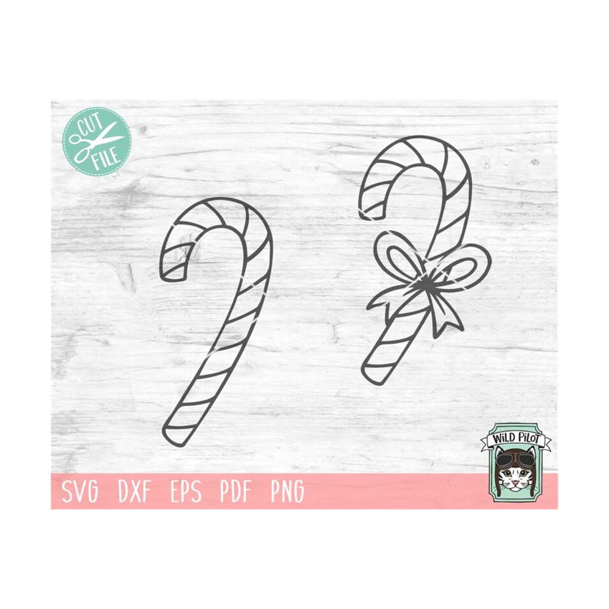 Christmas SVG Cut File, Candy Cane SVG, Candy Cane Cut File, | Inspire ...