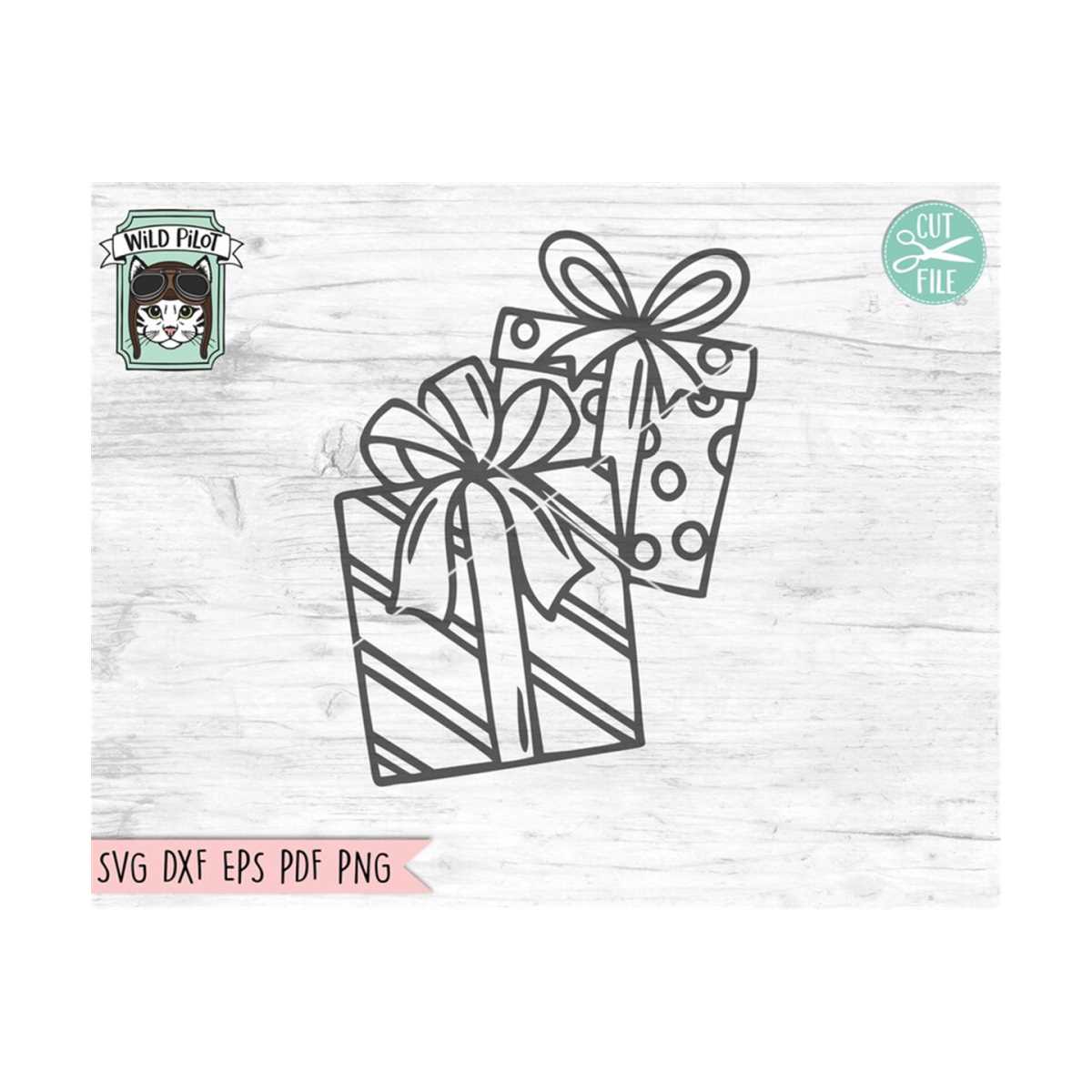 Birthday Presents SVG file, Christmas Presents SVG, Happy Bi | Inspire ...