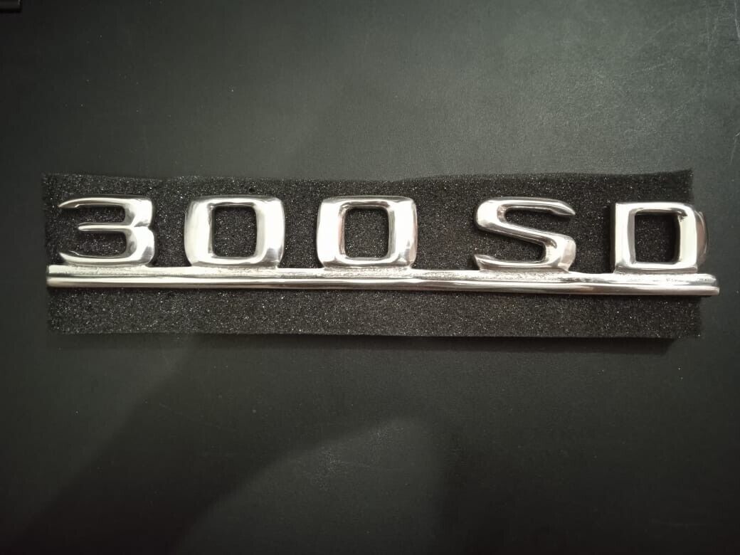 MERCEDEES BENZZ 300 SD Trunk Emblem Turbo Diesel W126 | Inspire Uplift
