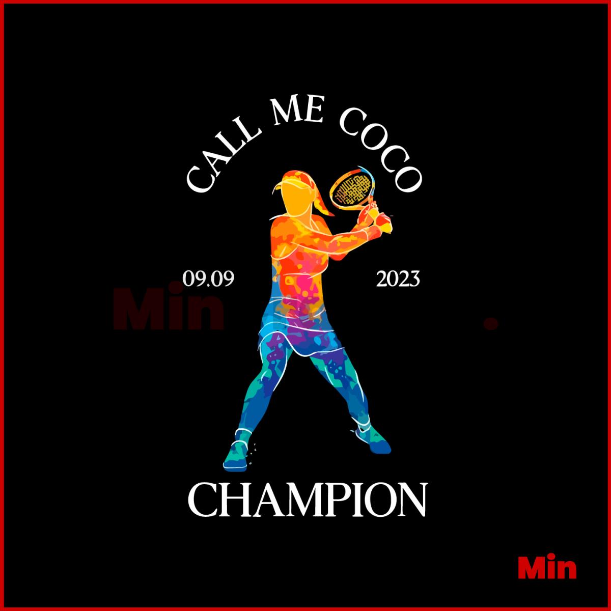 Call Me Coco Champion PNG US Open Tennis Champs PNG - Inspire Uplift
