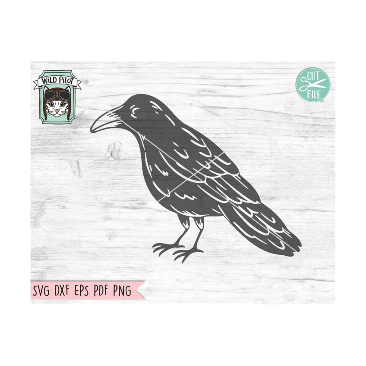 Halloween SVG File, Crow SVG, Halloween Cut File, Crow Cut F - Inspire ...