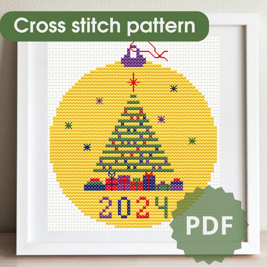 Cross stitch pattern New Year 2024 / Cross stitch pattern PD - Inspire ...