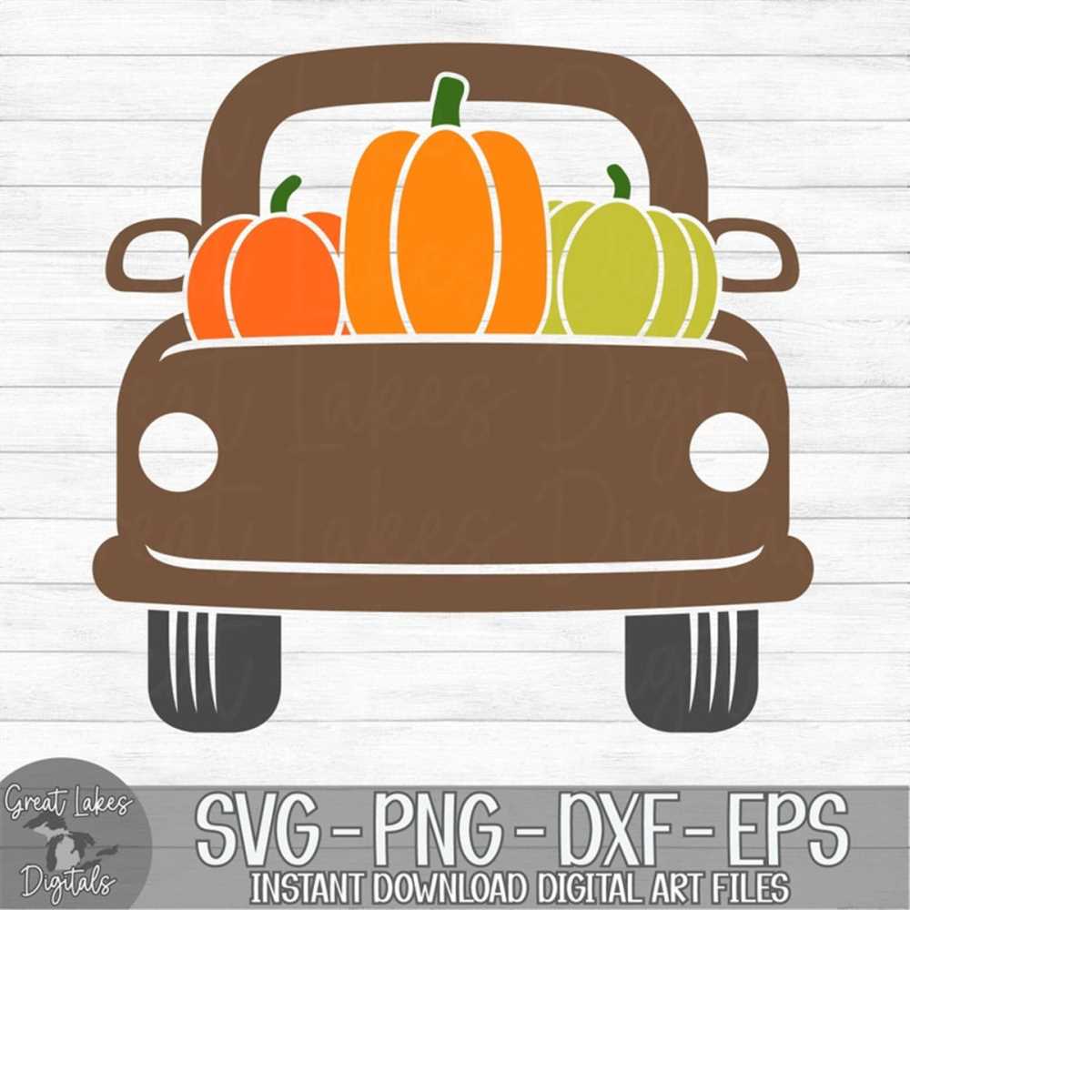 Fall Pumpkin Truck - Instant Digital Download - svg, png, dx | Inspire ...