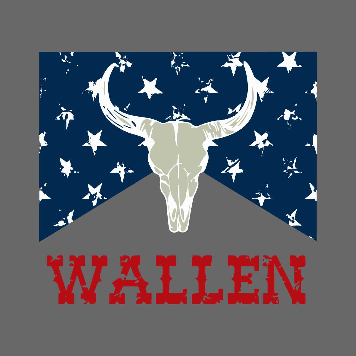 4th Of July American Flag Themed Wallen SVG | Inspire Uplift
