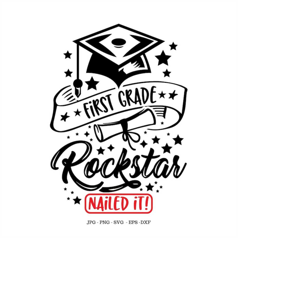 1st Grade, 1st Grade Sign, 1st Grade Svg, School Cut File, L | Inspire ...