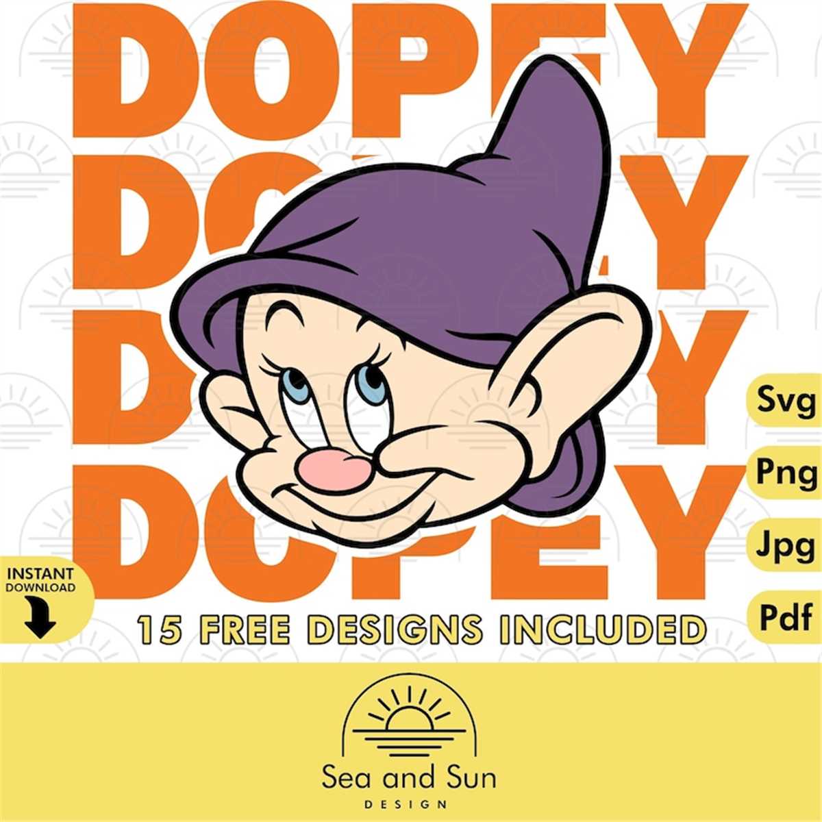 Dopey Dwarf, Snow White Vacay Mode Svg Family Trip Svg Magic - Inspire ...