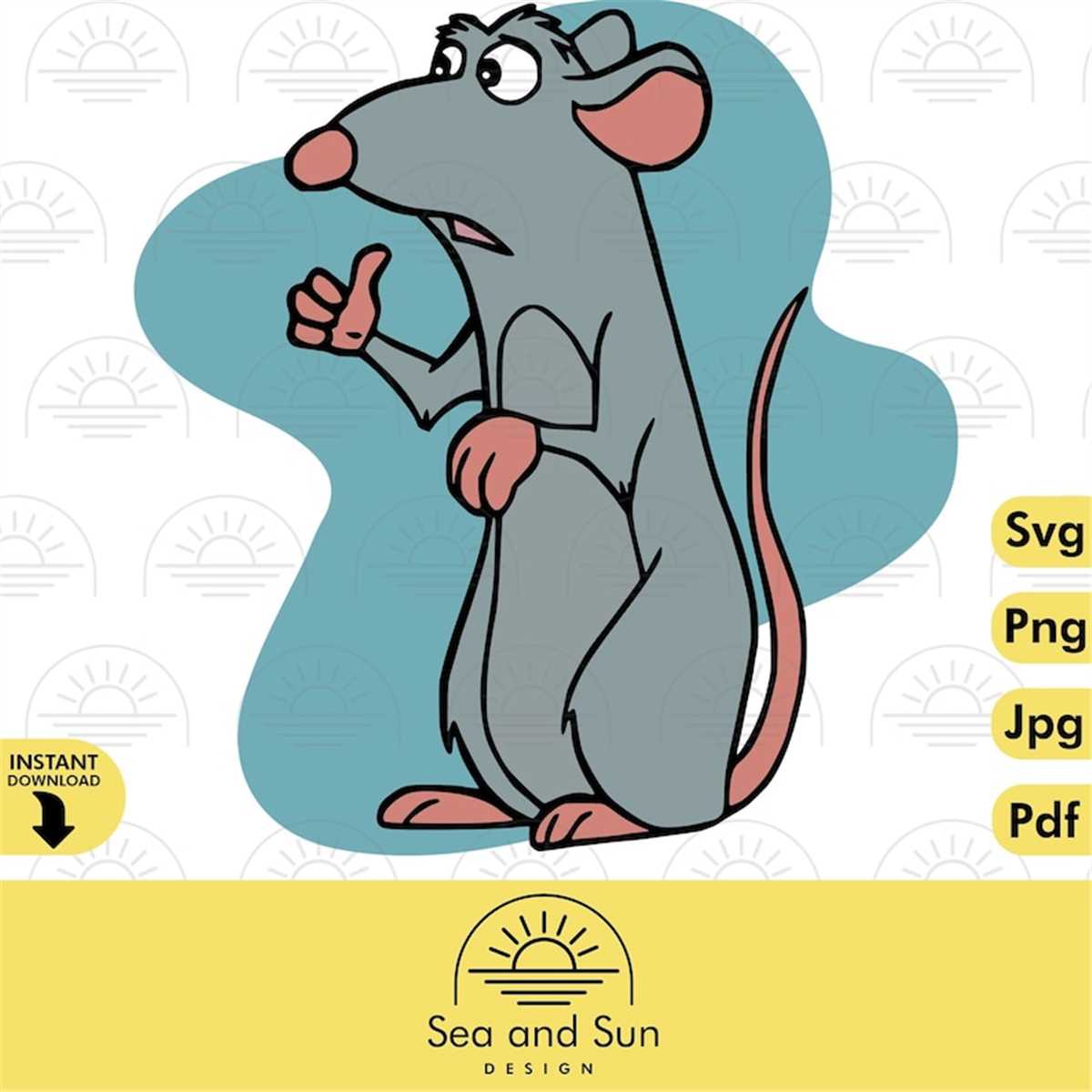 Vector Remi Svg Clip art Files, Ratatouille, Disneyland Ears - Inspire ...