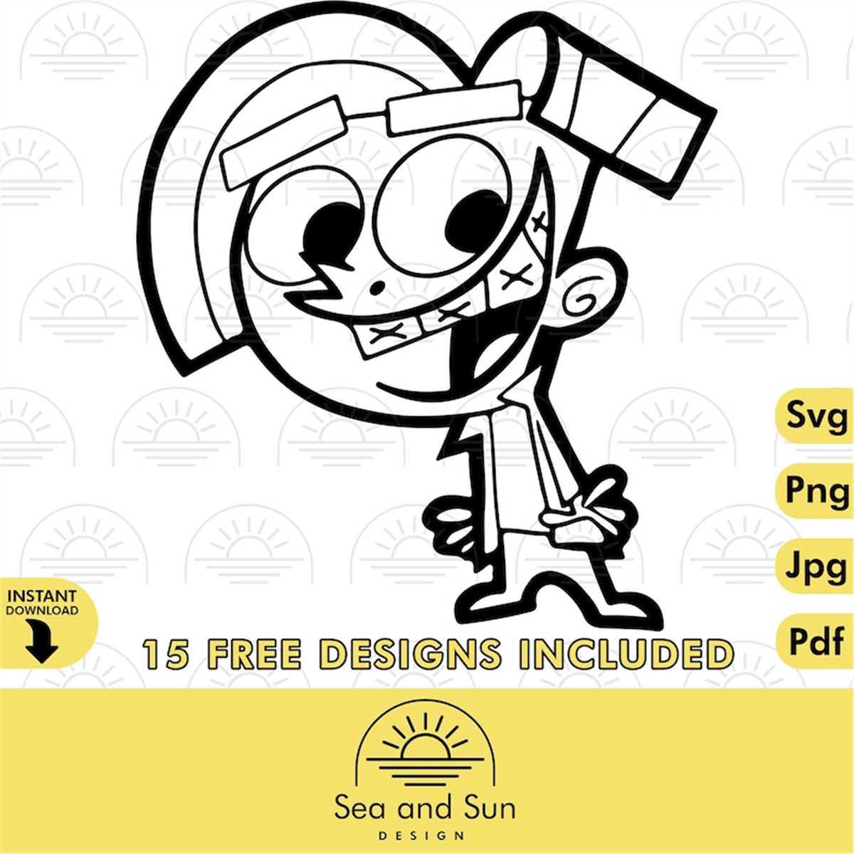 Vector Chester McBadbat Svg Clip art Files, Fairly Odd Paren - Inspire ...